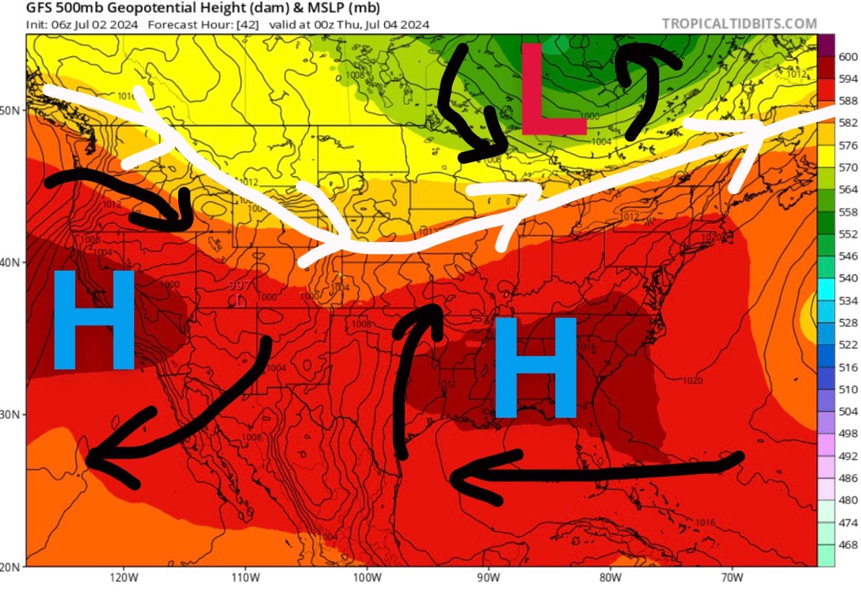 7/2/24 – US Weather Forecast: Category 5 Hurricane Beryl, southern heat ...