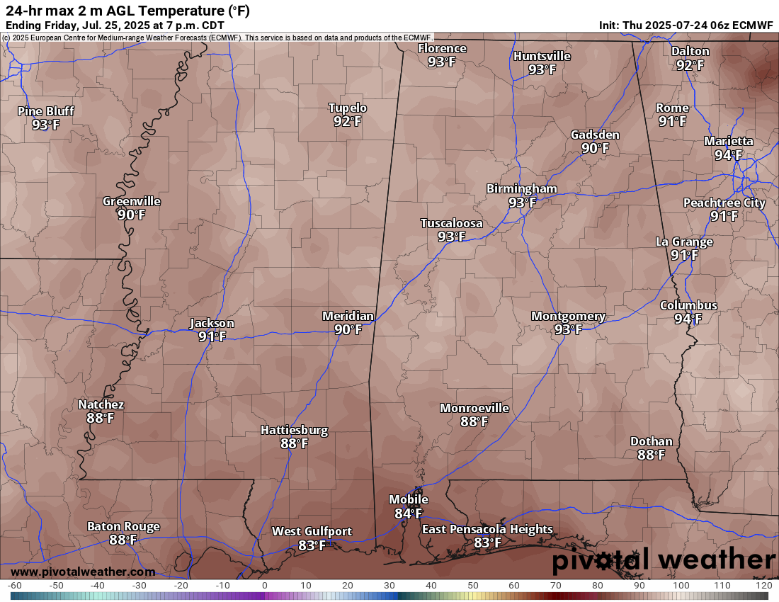 Soggy start to the weekend: Southern MS/AL/LA Local Weather Forecast ...