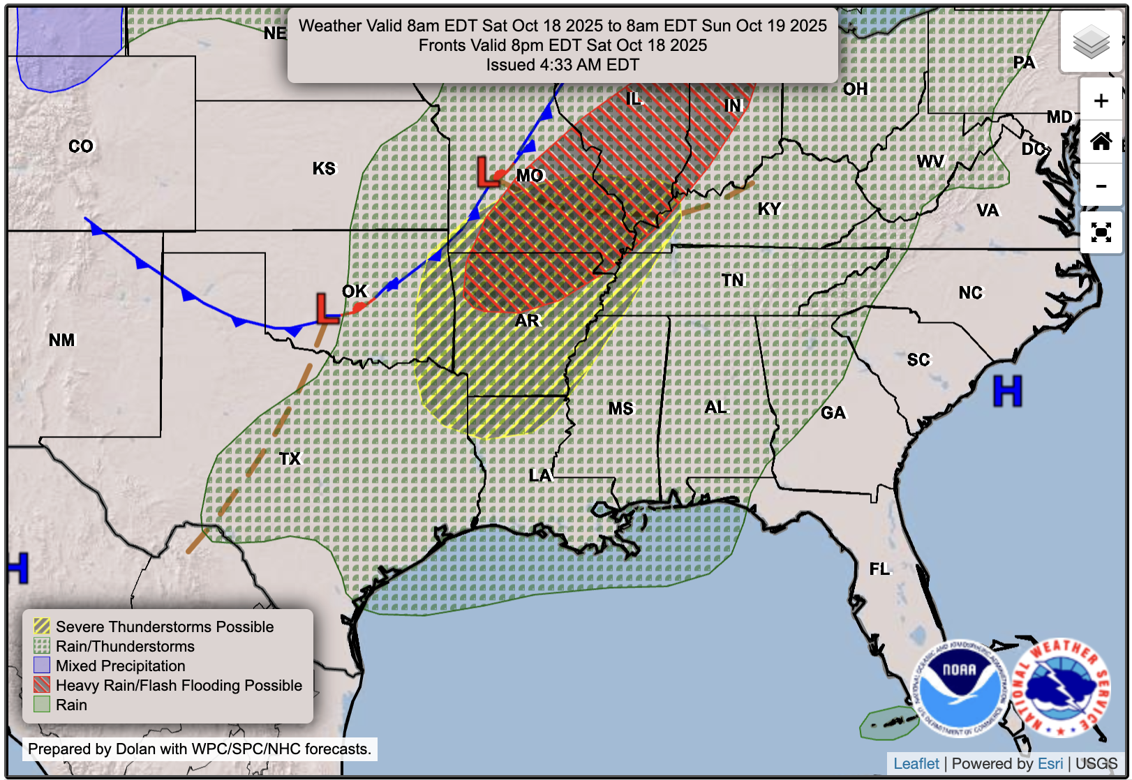Watching a marginal severe weather threat: Southern MS/AL/LA Local ...
