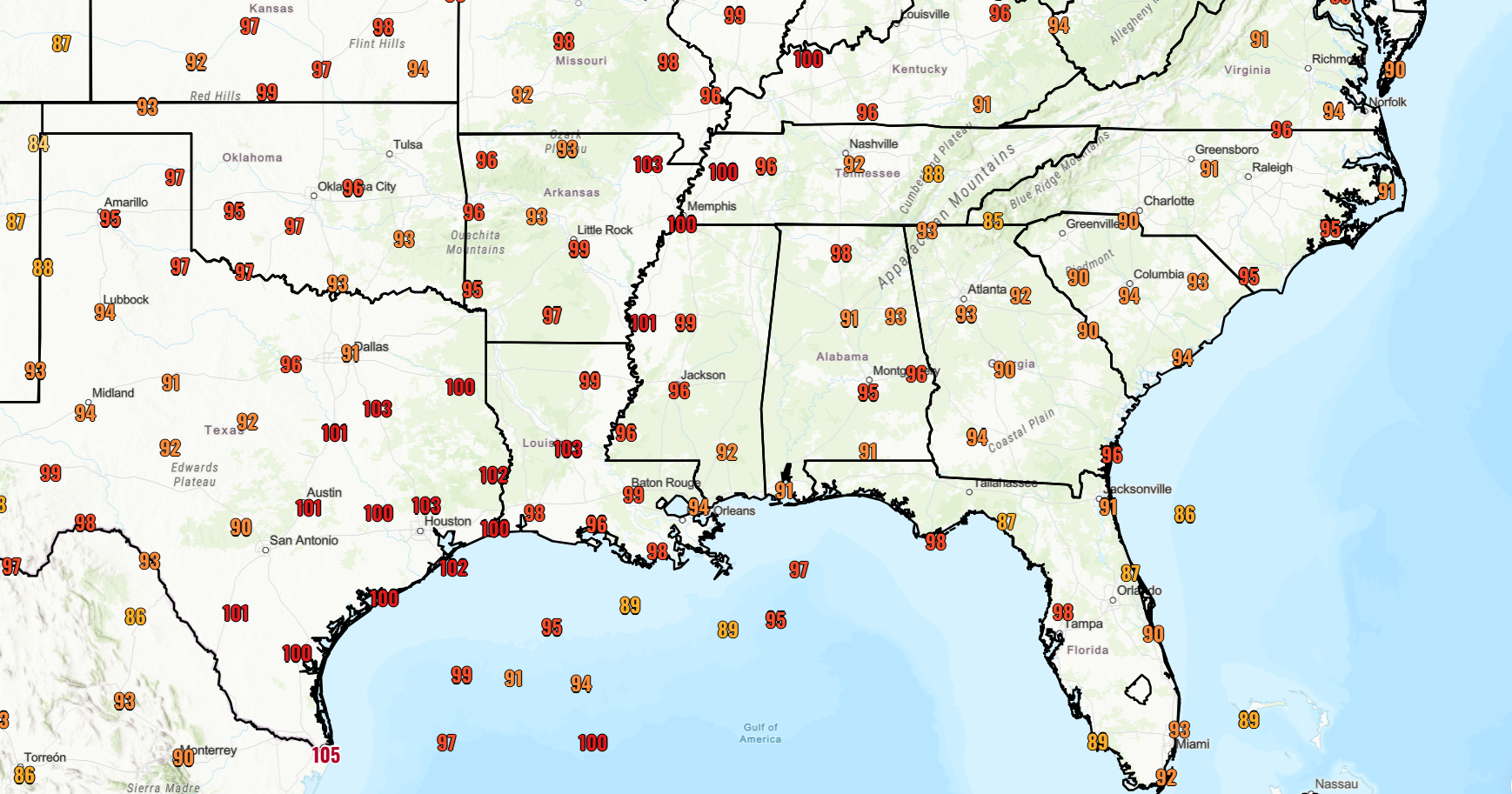 Dangerous Heat Building Across the South: Regional Forecast- 6/10/26 ...